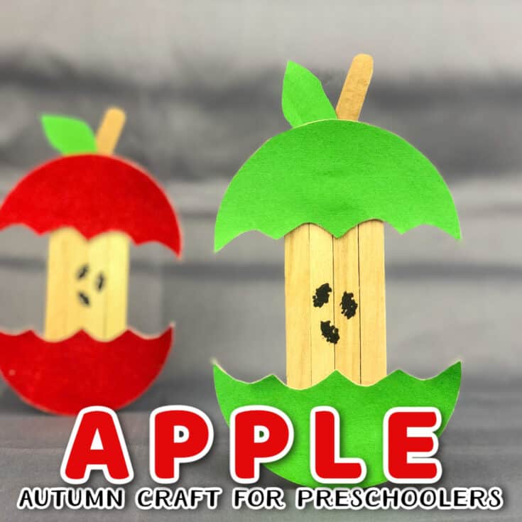 Apple Craft For Preschoolers A Fun Way To Start The School Year