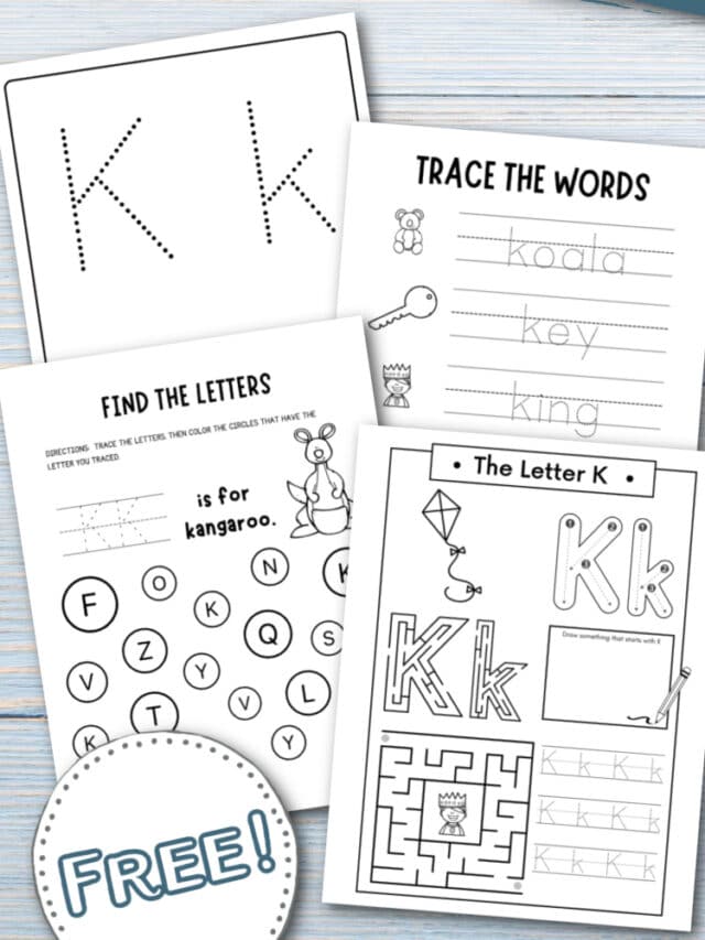 Letter K Preschool Worksheets Story Homeschool Preschool