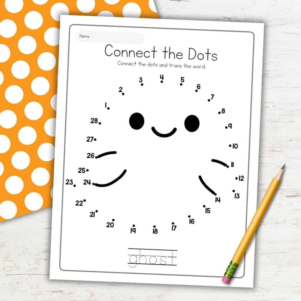 Free Halloween Dot to Dot Printables for Kids