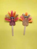 Popsicle Stick Thanksgiving Crafts for Kids to Create