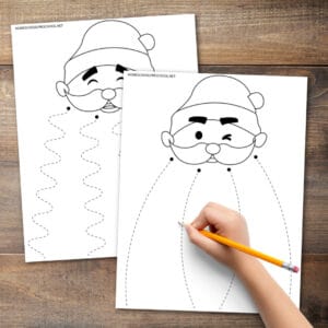 Free Christmas Tracing Worksheets for Fine Motor Fun