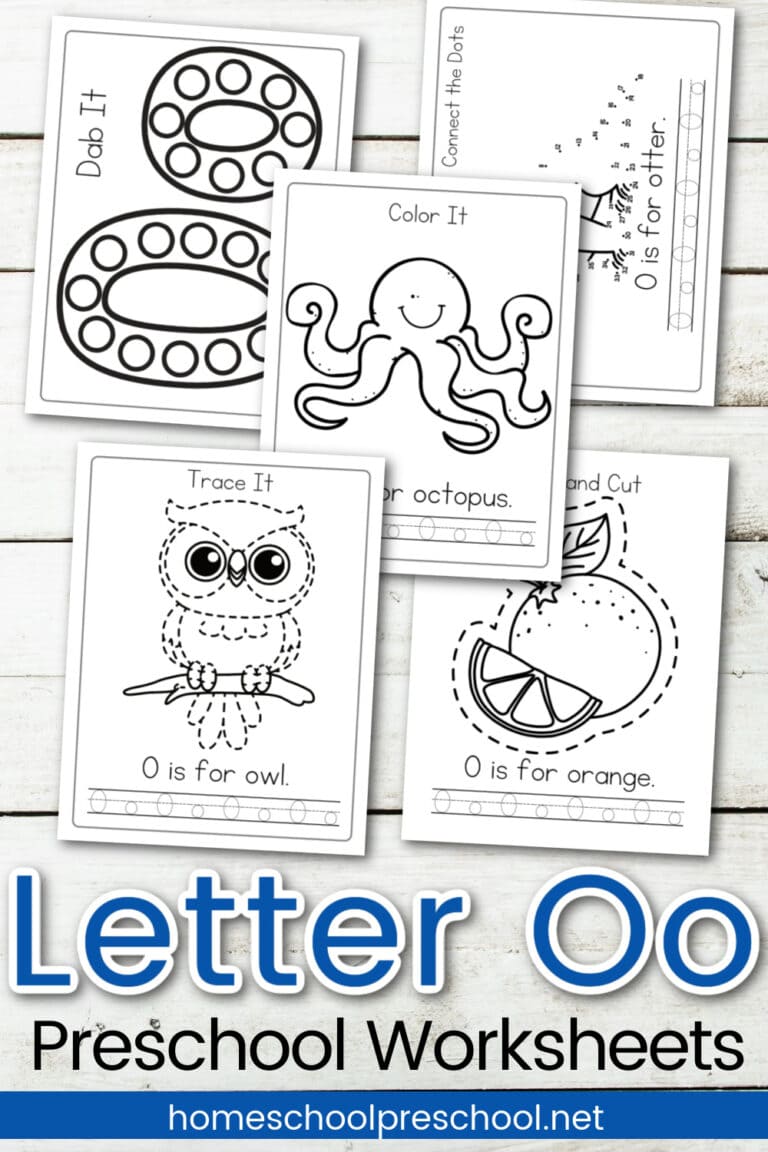 Letter O Worksheets for Preschool