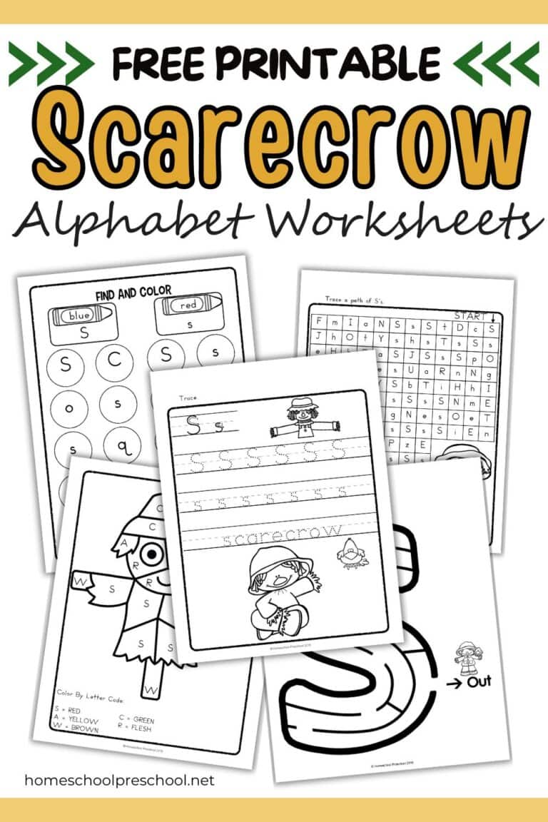 Scarecrow Alphabet Worksheets: S is for Fun Learning!