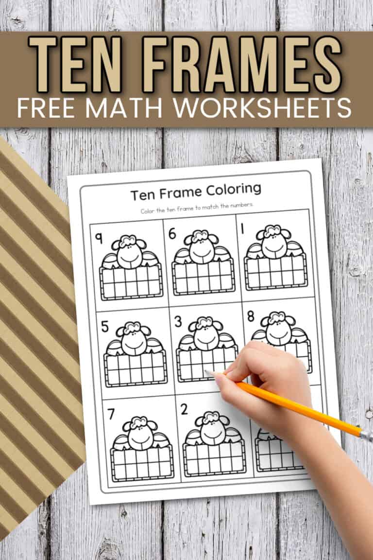 Free Printable Ten Frame Math Worksheets