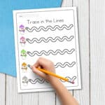Free Printable Horizontal Lines Tracing Worksheets