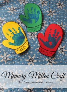Simple Construction Paper Mittens for Preschoolers