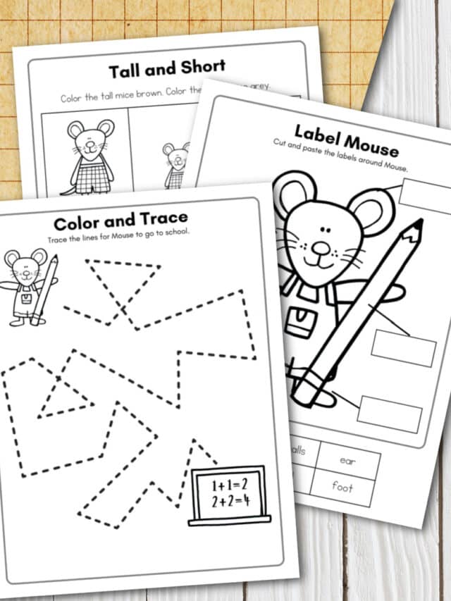 Free If You Take a Mouse to School Activities for Preschoolers