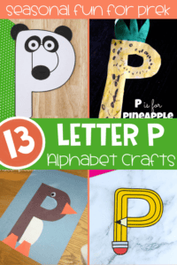 Letter P Crafts for Preschool (Easy & Low-Prep)