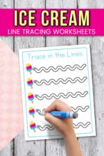 Free Printable Ice Cream Tracing Worksheets
