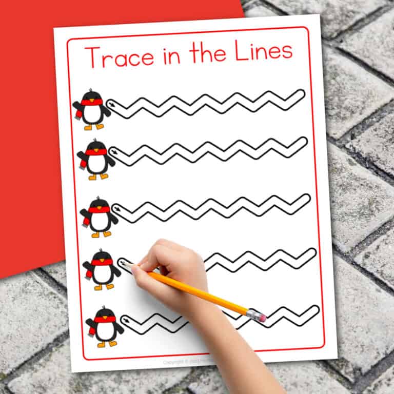 Free Printable Penguin Tracing Worksheets