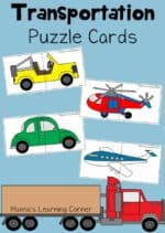 25+ Preschool Transportation Theme Printables