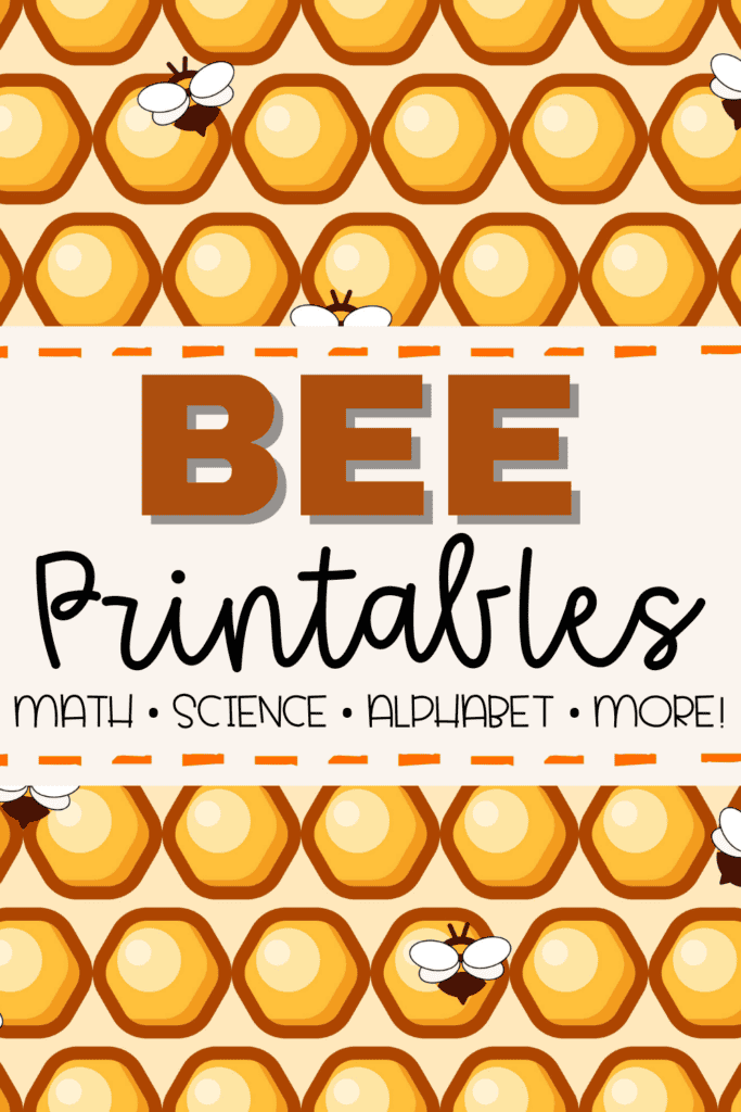 Free Bee Printables and Activities for Preschool