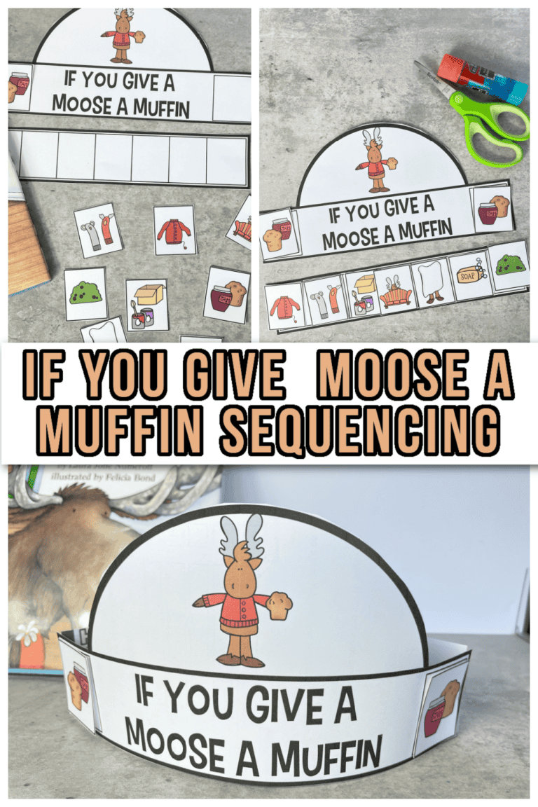 If You Give a Moose a Muffin Story Sequencing Hat