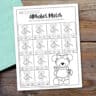Teddy Bear-Themed Alphabet Letter Matching Worksheets