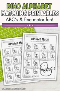 Free Dinosaur Alphabet Printable Worksheets