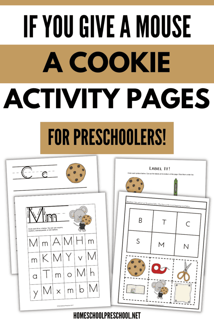 If You Give a Mouse a Cookie Printables