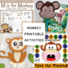 Marvelous Monkey Printables for Preschoolers