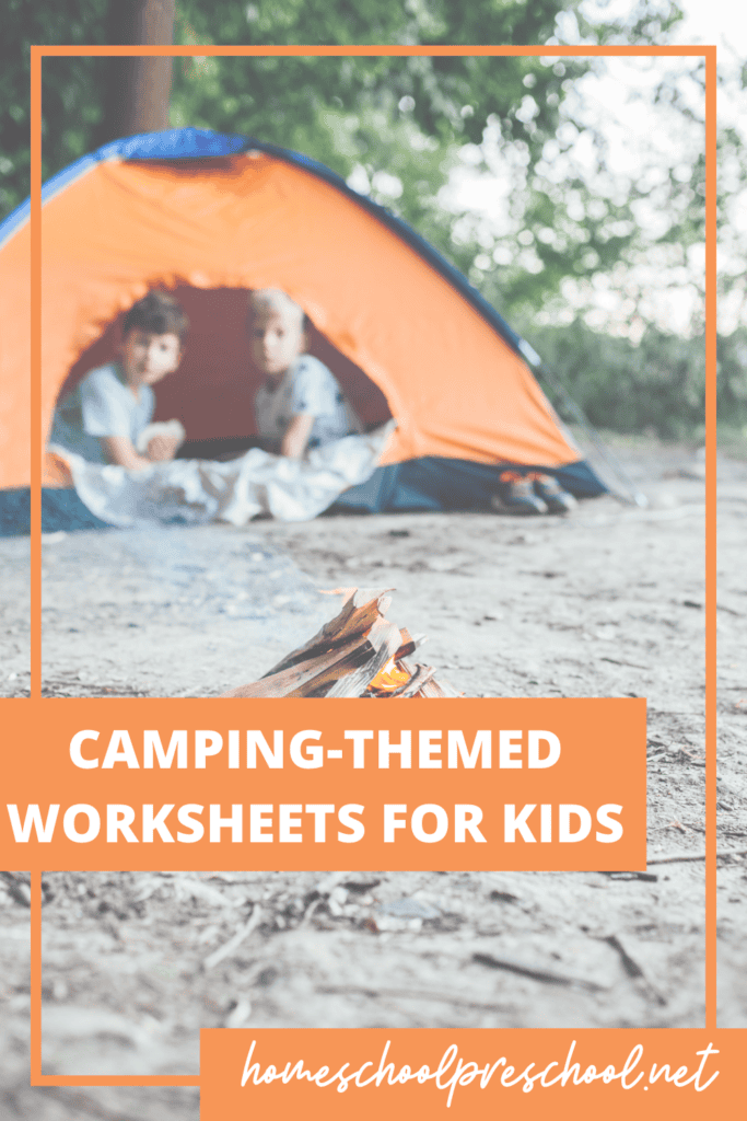 A Growing Collection of Camping Worksheets for Kids