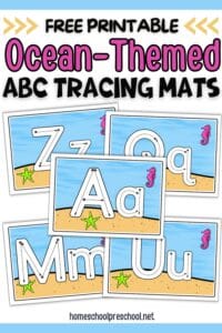 Ocean Alphabet Letters for Preschool Fun and Learning