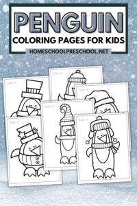 Free Printable Winter Penguin Coloring Pages