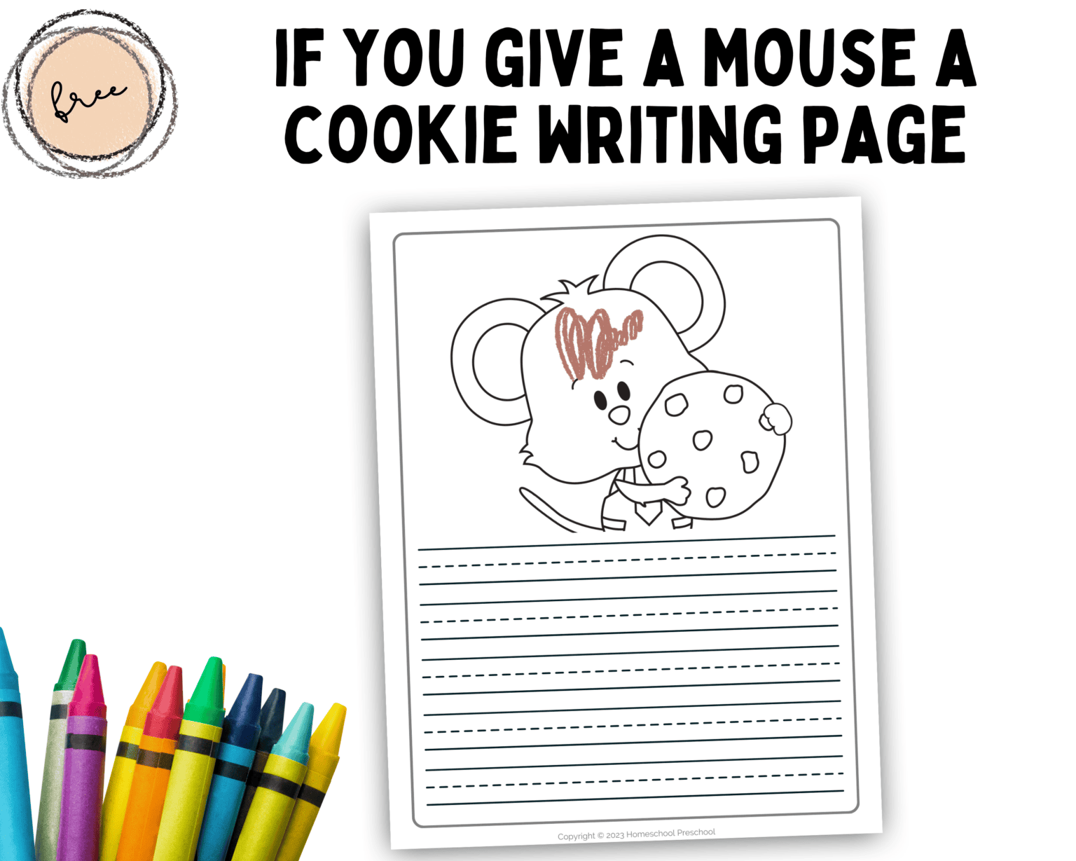 If You Give a Mouse a Cookie Printables (Free PreK Worksheets)
