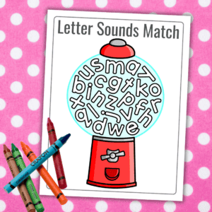 Free Printable Alphabet Sound Game for Kids
