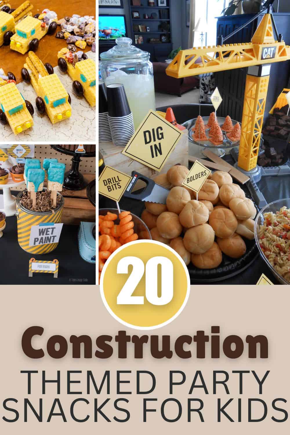 Construction Themed Snacks for Kids | Easy Party Ideas