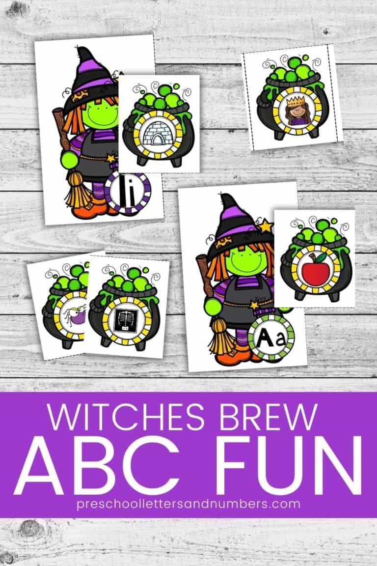 Witches Brew Preschool Activity | Beginning Sounds Game