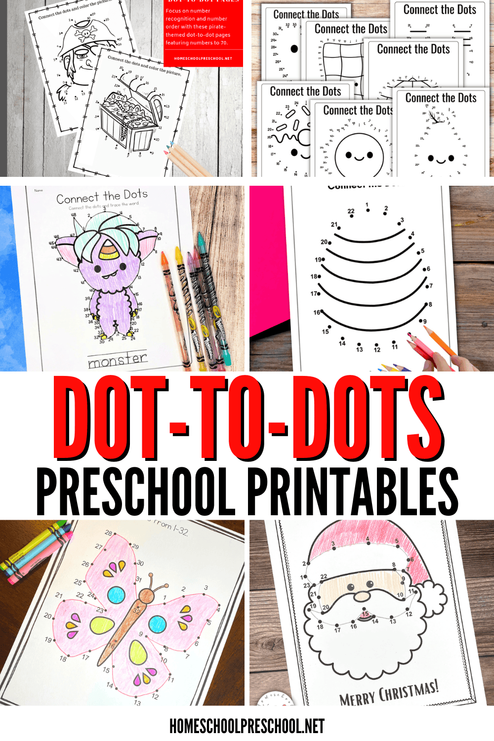 Dot To Dot Printables For Preschoolers