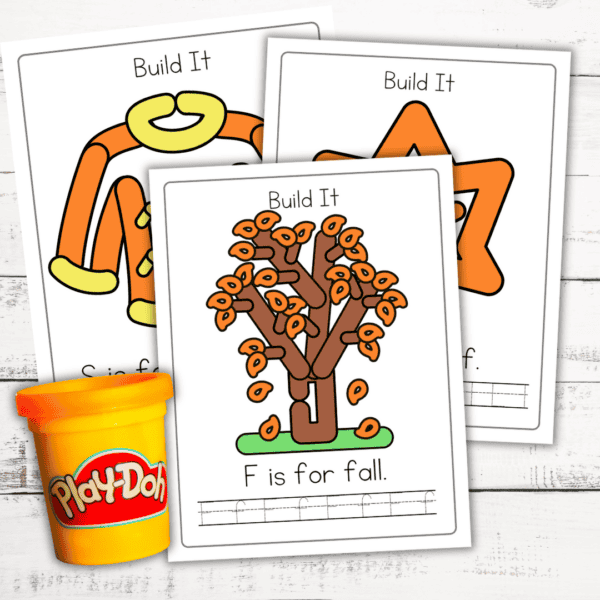 Fall Playdough Mats: Free Printable Activities for Kids