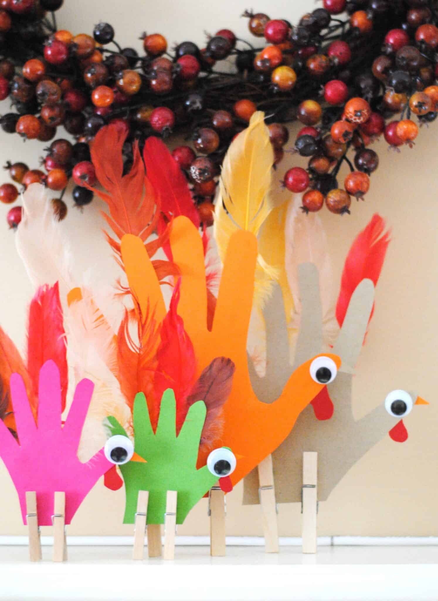 Create Delightful Handprint Thanksgiving Crafts Fun!