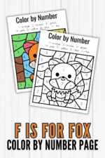 Engage with Fun Learning with Fox Color by Number Sheets