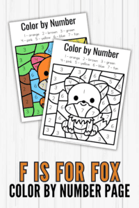 Engage with Fun Learning with Fox Color by Number Sheets
