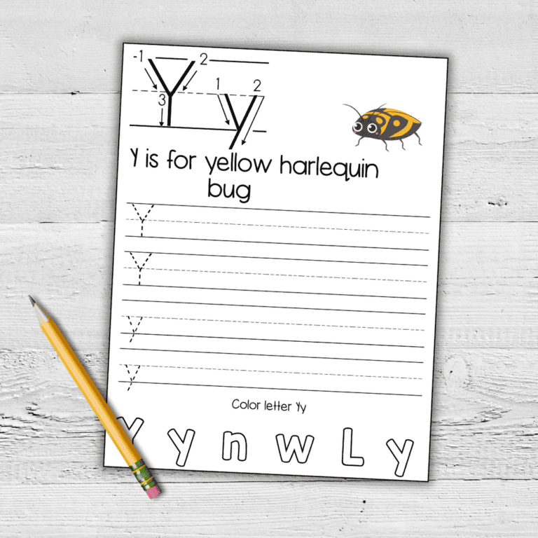 Bug-Themed Preschool Letter Recognition Worksheet