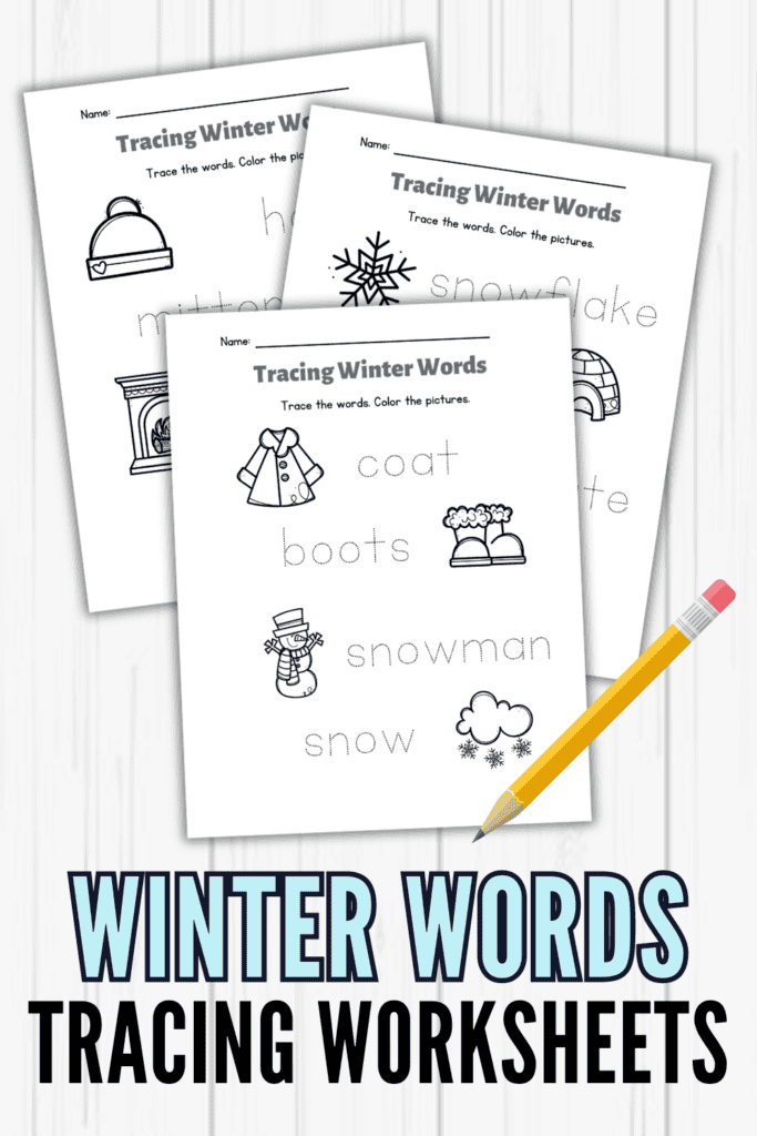 Boost Learning with Winter Kindergarten Tracing Worksheets