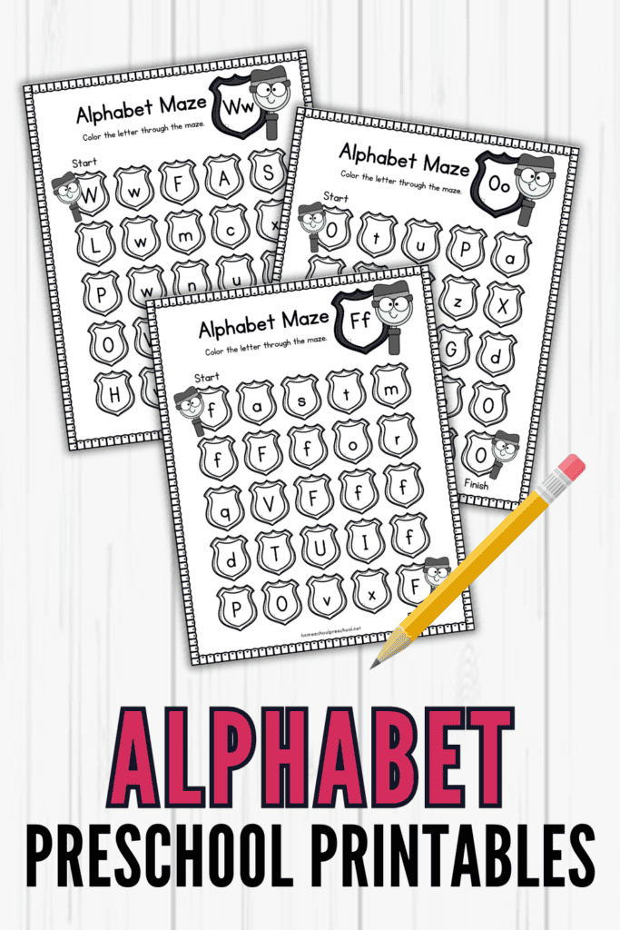 Fun Letter Recognition for Preschoolers: Alphabet Mazes