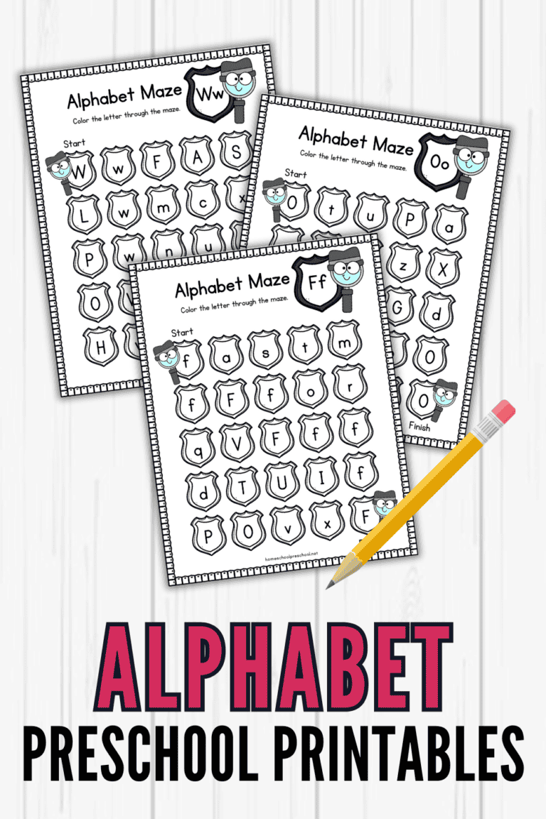 Fun Letter Recognition for Preschoolers: Alphabet Mazes