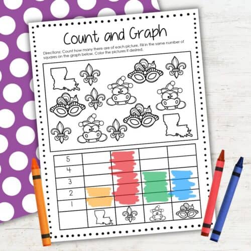 Mardi Gras Worksheets for Kids | Free Preschool Printables