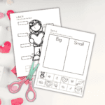 Valentine's Day Cut and Paste Worksheets for Preschool