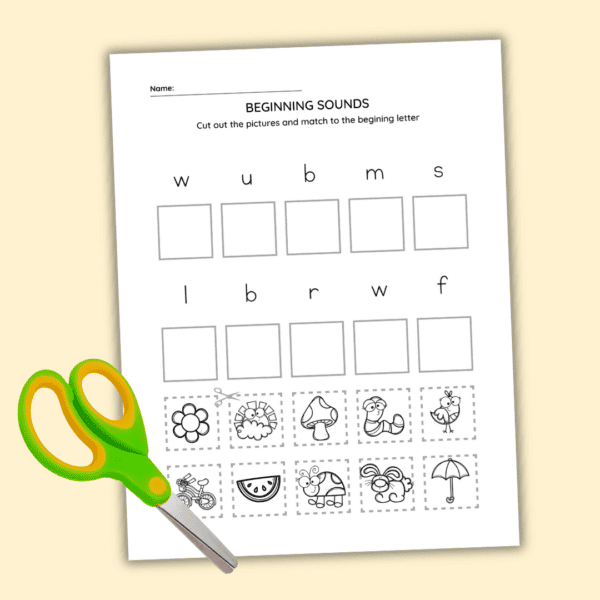 Exciting Cut and Paste Spring Worksheets for Preschoolers