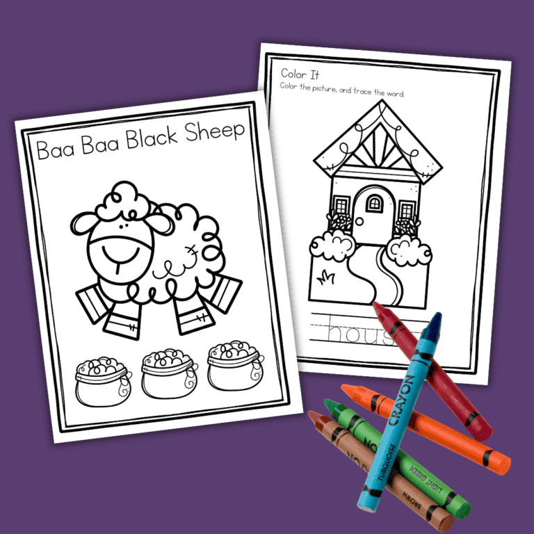 Free Printable Baa Baa Black Sheep Coloring Pages