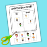Earth Day Big and Small Cut and Paste Worksheets