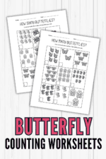 Free Butterfly Counting Worksheet Fun