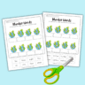 Earth Day Preschool Cut and Paste Worksheets