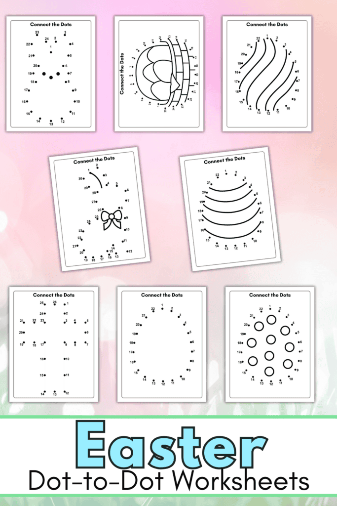 Free Printable Easter Dot to Dot Worksheets