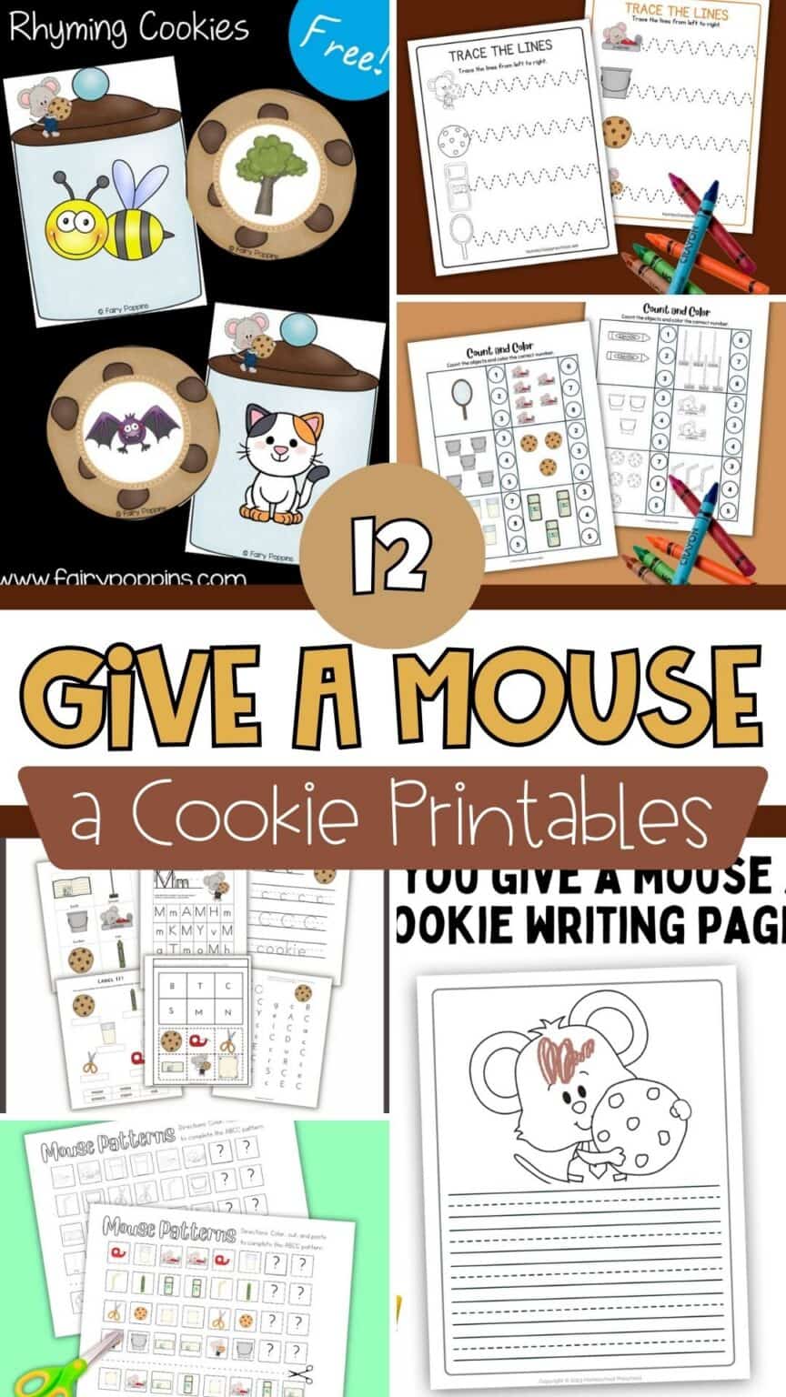 If You Give a Mouse a Cookie Printables (Free PreK Worksheets)