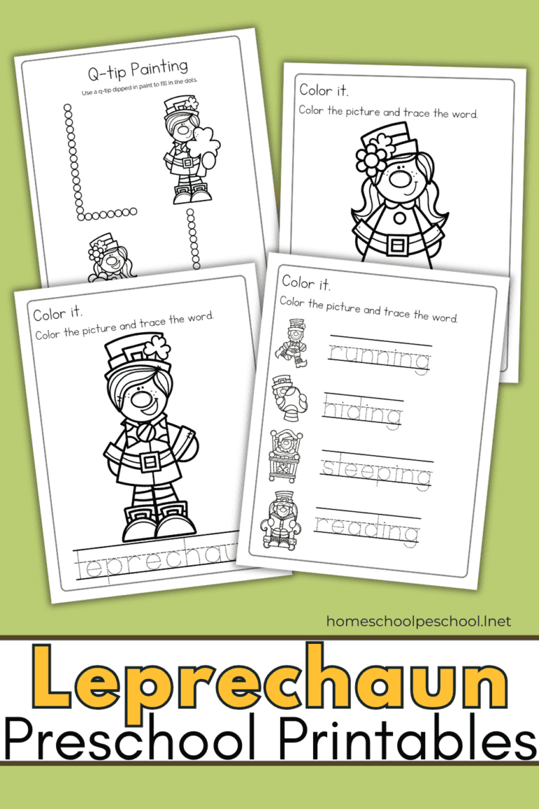 Leprechaun Printable Activities for Preschoolers