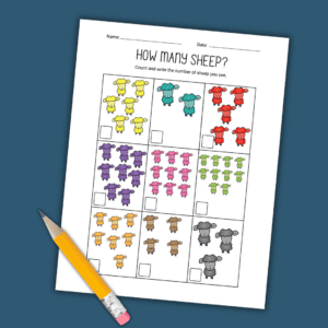 Free Counting Sheep Worksheet: Fun Learning!