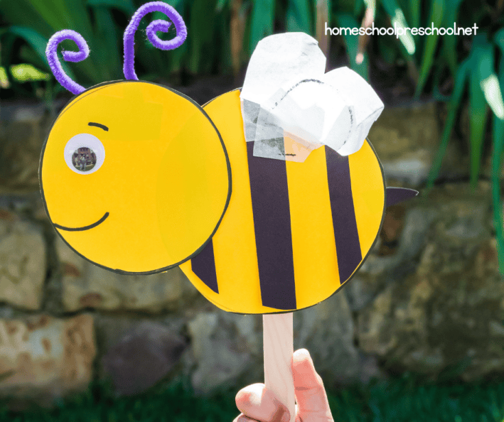 Simple Bumble Bee Craft for Preschool (Spring Activity)