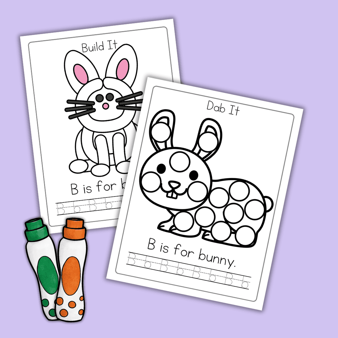 Unlock Learning Fun! B is for Bunny Worksheets